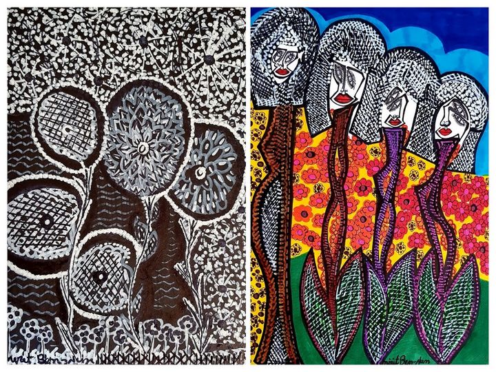 Famous israeli modern woman painter - Mirit Ben-Nun - Paintings ...