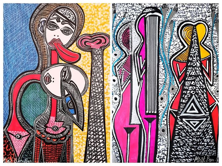 Visit Israel art house tour painting - Mirit Ben-Nun - Paintings ...