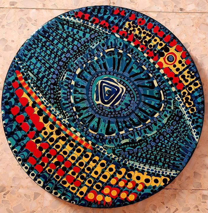 Mandala Zangle art by israeli painte - Mirit Ben-Nun - Paintings ...