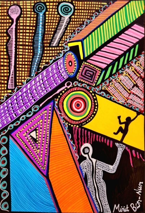 Abstract art paintings Mirit Ben-Nun - Mirit Ben-Nun - Paintings ...