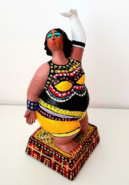 Sculpture I bought and painted - Mirit Ben-Nun - Paintings & Prints ...