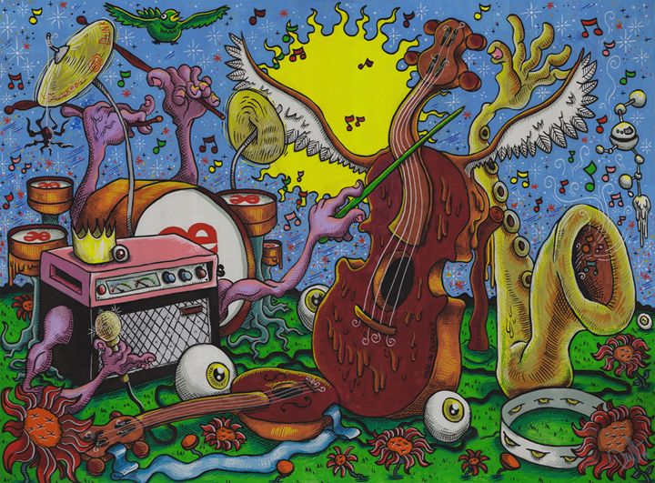 Live Band - Dunkees - Paintings & Prints, Fantasy & Mythology ...