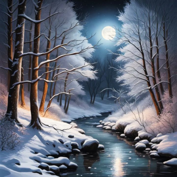 Moon Creek - Trails I Travel Robert E. La'Cas - Digital Art, Landscapes ...