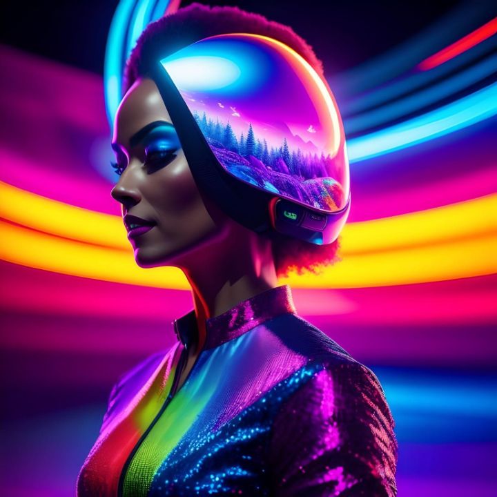 Psychedelic Fashion - Chanel B. - Digital Art & AI, Abstract, Color ...