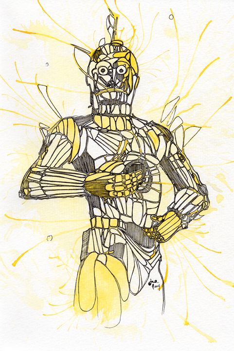 C3P0 - Dylon Zicchino - Drawings & Illustration, Abstract, Figurative ...