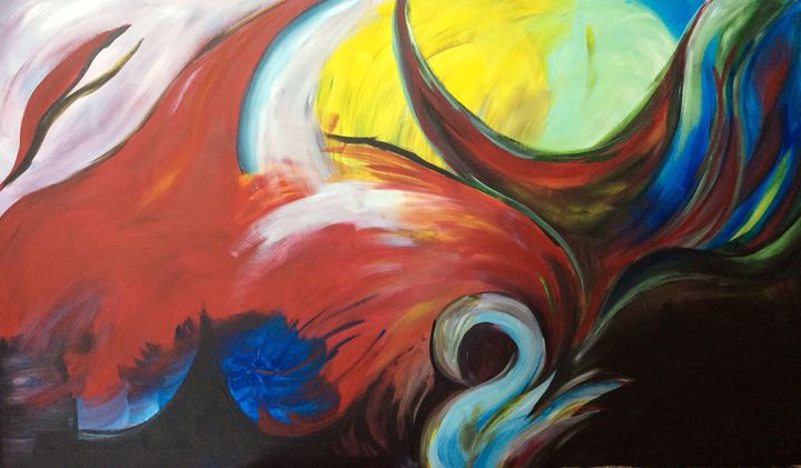 Dig a little deeper - Diane Ong - Paintings & Prints, Abstract, Organic ...