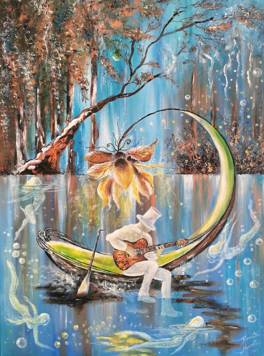 THE WIZARD - RENATA MAROTI - Paintings & Prints, Fantasy & Mythology ...