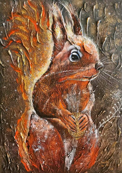 NUTCRACKER - RENATA MAROTI - Paintings & Prints, Animals, Birds, & Fish ...