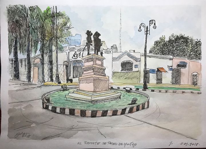 Buy Yucatan, Mexico, Places & Travel, Drawings & Illustration at ArtPal