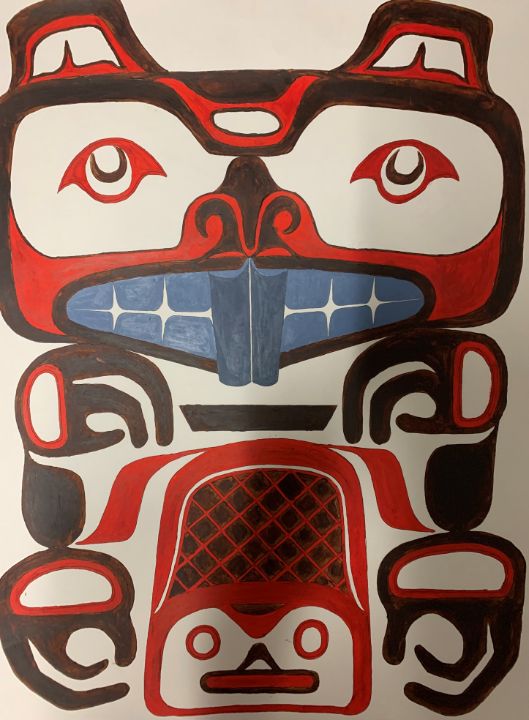 Rustic applied aboriginal Beaver - Jaks Aboriginal Art Gallery ...