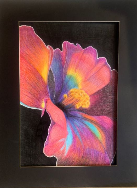 Crayon flower - Crayon Art - Drawings & Illustration, Flowers, Plants ...