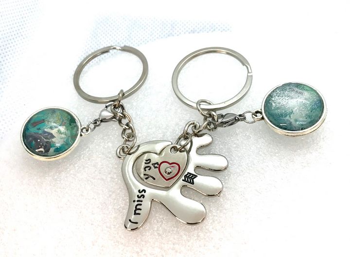 Handcrafted matching Keychain pair - Impressions by ISY - Crafts ...