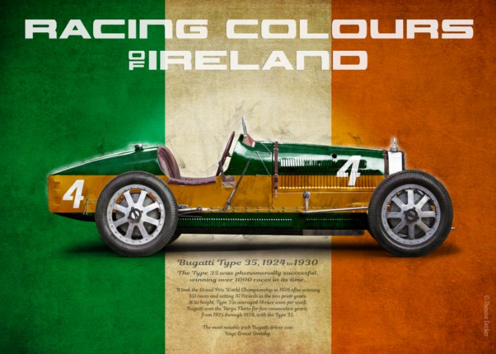 Bugatti 35B Ireland - Theodor Decker - Paintings & Prints, Vehicles ...