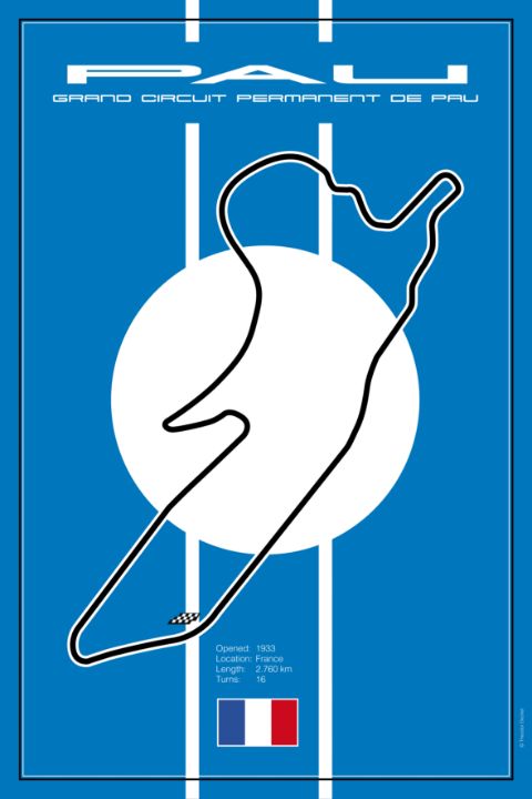 Pau Racetrack - Theodor Decker - Paintings & Prints, Vehicles ...