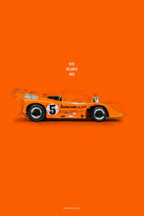 McLaren Cam-Am - Theodor Decker - Paintings & Prints, Vehicles ...
