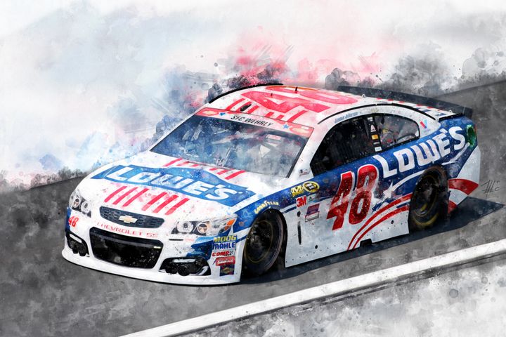 Jimmie Johnson - Theodor Decker - Paintings & Prints, Vehicles ...