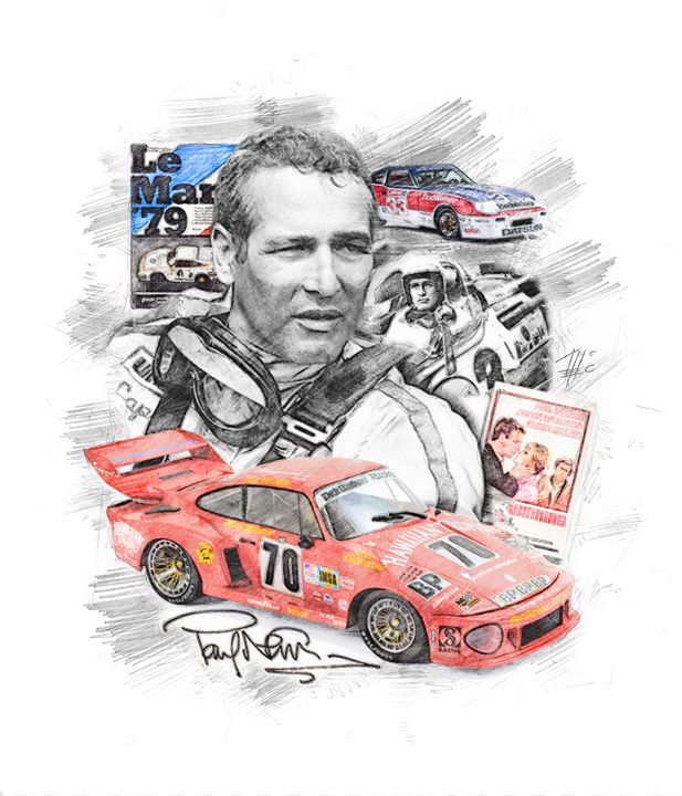 Paul Newman - Theodor Decker - Drawings & Illustration, People ...