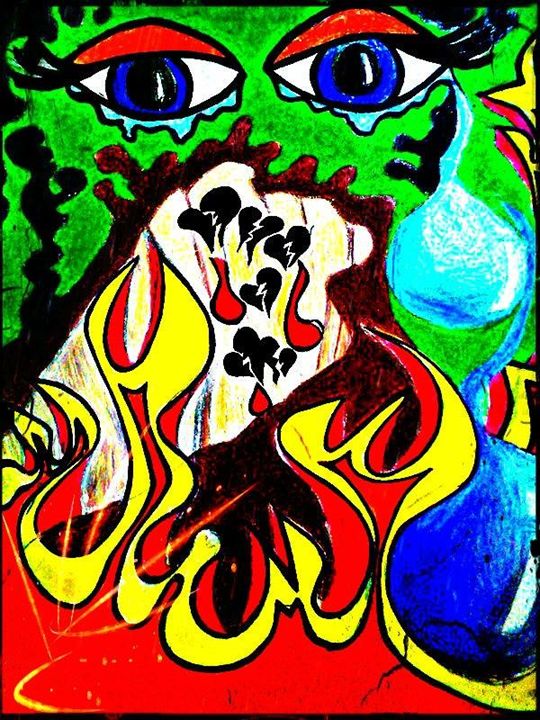 Psychedelic Pop Art Wall Print! - La Casa De Seviles - Drawings ...