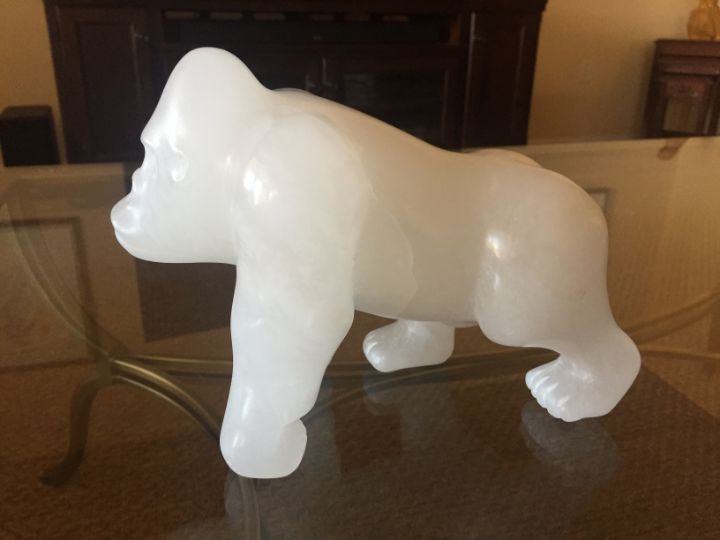 WHITE MOUNTAIN GORILLA - JIM SVAB GALLERY - Sculptures & Carvings ...