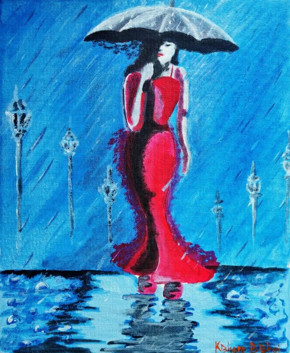 The First Rain - KISHORE BISHOI - Paintings & Prints, Ethnic, Cultural ...