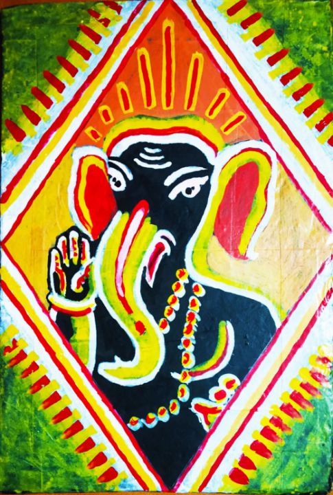 Sri Ganesha - BHABYA & BHASWATI - Paintings & Prints, Ethnic, Cultural ...