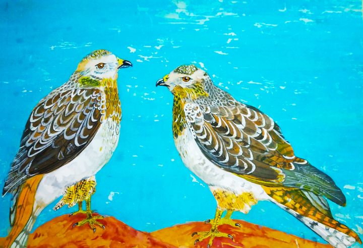 Love Bird - KISHORE BISHOI - Paintings & Prints, Ethnic, Cultural ...