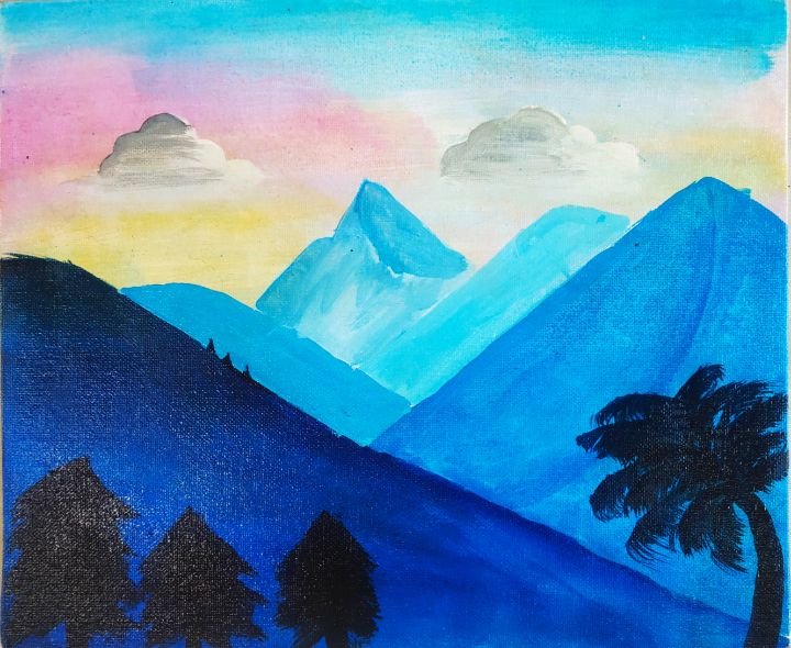 The Music of Mountain - KISHORE BISHOI - Paintings & Prints, Ethnic ...