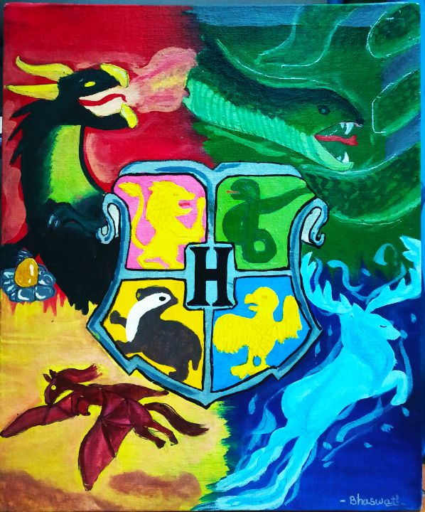 Hogwarts School - KISHORE BISHOI - Paintings & Prints, Ethnic, Cultural ...