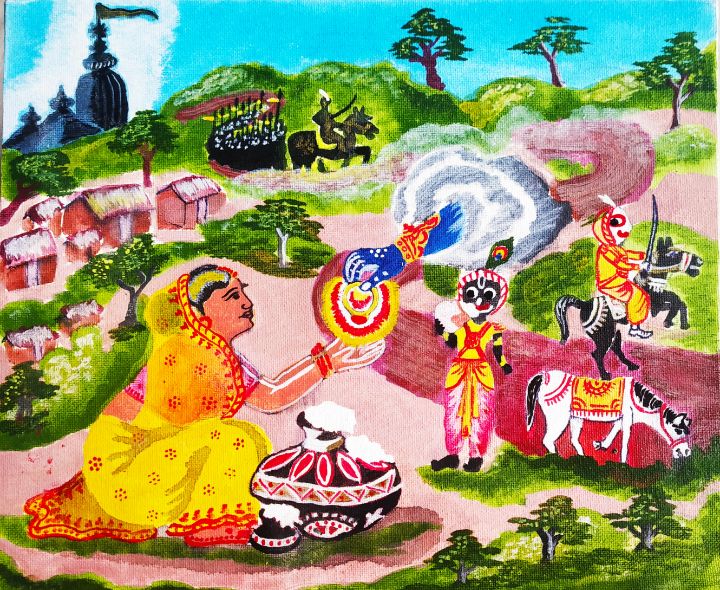 Manika Gauduni - KISHORE BISHOI - Paintings & Prints, Ethnic, Cultural ...
