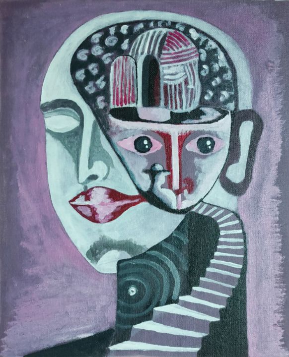 Happier Me 3 - BHABYA & BHASWATI - Paintings & Prints, Ethnic, Cultural ...