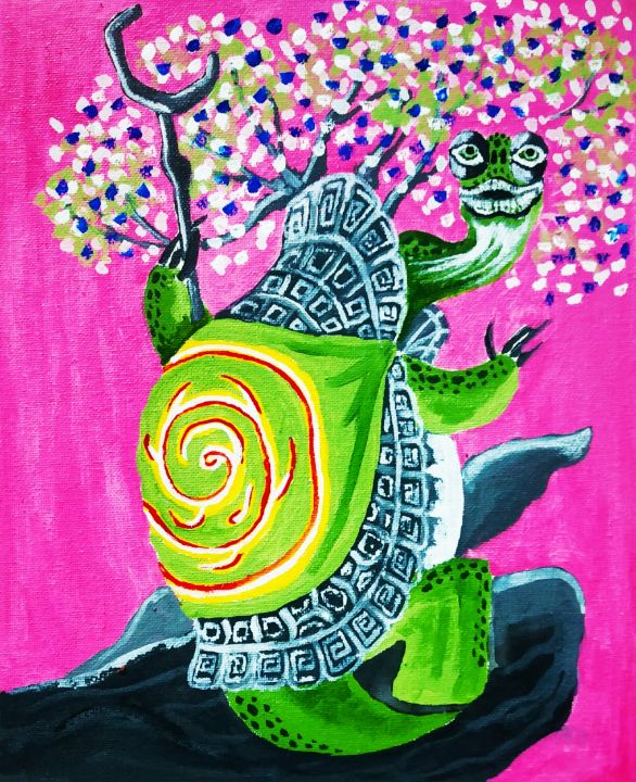 Grand Master Oogway - KISHORE BISHOI - Paintings & Prints, Ethnic ...