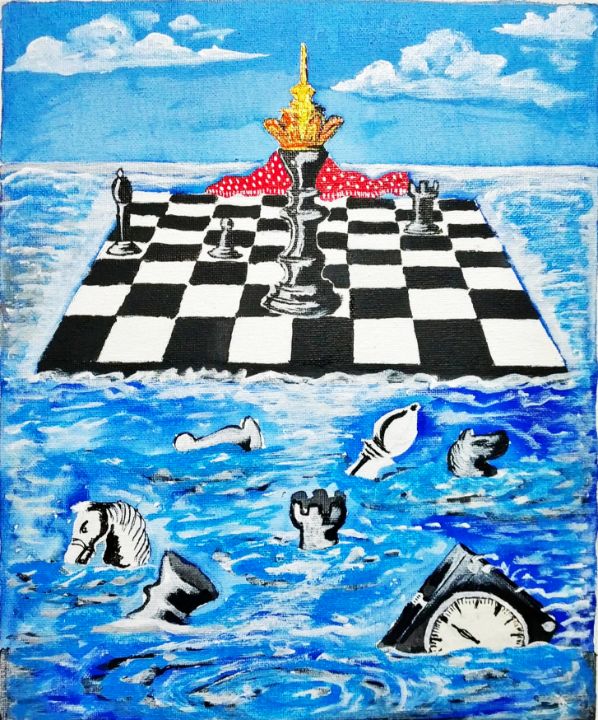 The King - KISHORE BISHOI - Paintings & Prints, Ethnic, Cultural ...