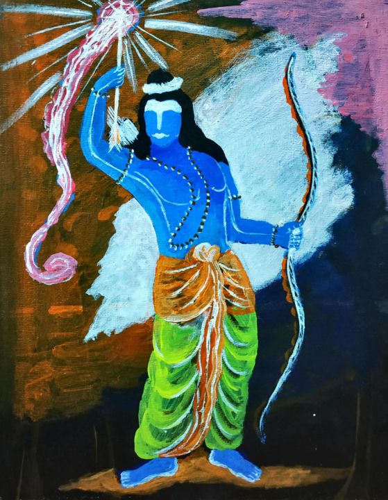 Sri Ram - KISHORE BISHOI - Paintings & Prints, Ethnic, Cultural ...