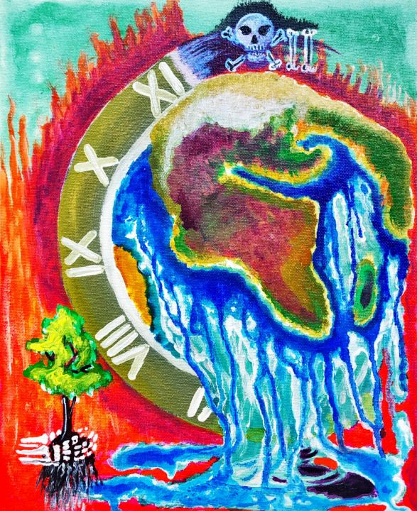 Melting Earth 2 - KISHORE BISHOI - Paintings & Prints, Ethnic, Cultural ...
