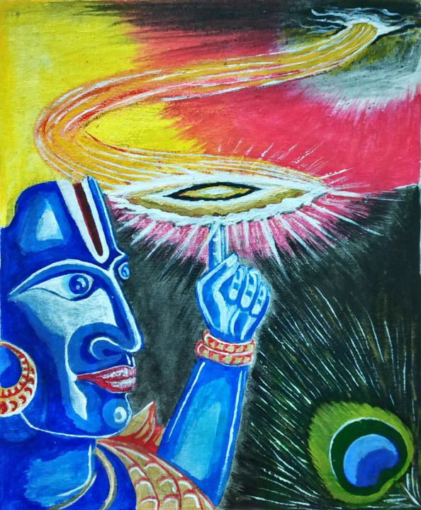 Sri Krishna - KISHORE BISHOI - Paintings & Prints, Ethnic, Cultural ...