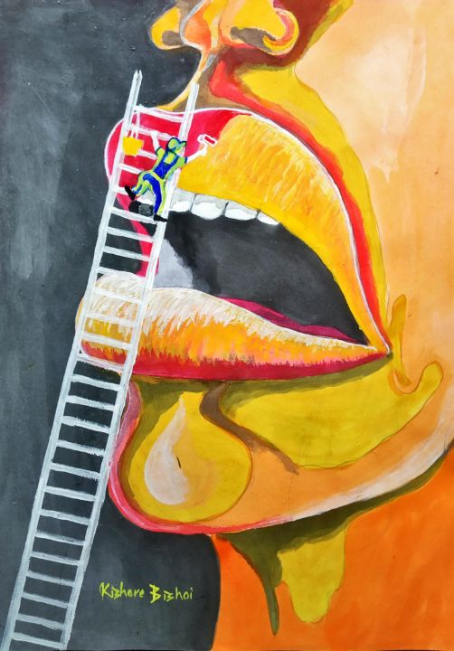 Let's Color - KISHORE BISHOI - Paintings & Prints, Ethnic, Cultural ...