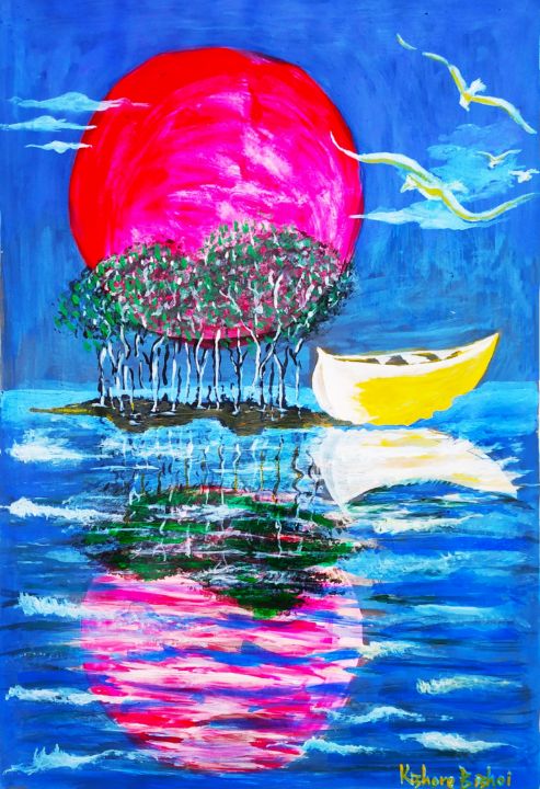 The Dawn2 - KISHORE BISHOI - Paintings & Prints, Ethnic, Cultural ...