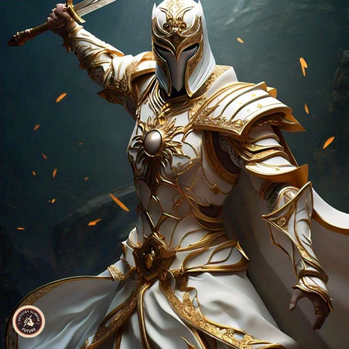 Golden Guardian Swordbearer's Valor - The Artistry Glimpse - Digital ...