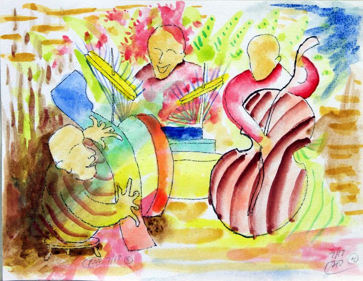 Musicians 3a - Rob Cash Art - Paintings & Prints, People & Figures ...