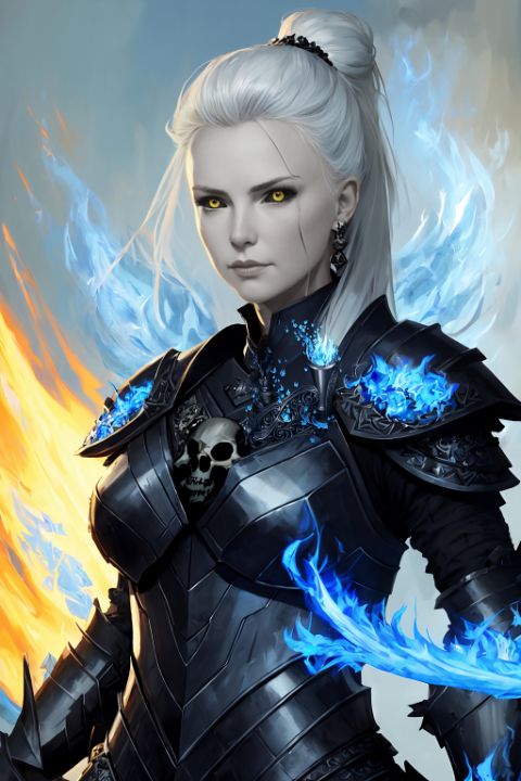 beautiful pretty female shadowknight - Hidden Path Art - Digital Art ...