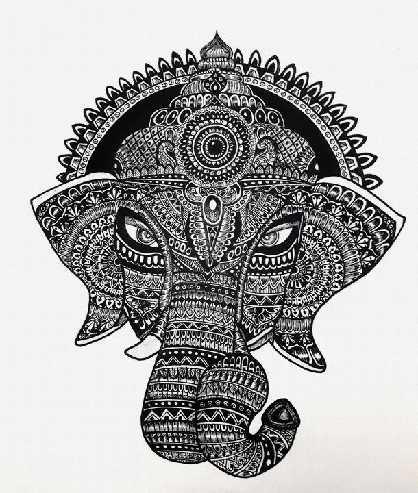 Lord Ganesha - Rahul - Drawings & Illustration, Religion, Philosophy ...