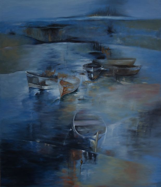 Landscape - Lazar Emil - Paintings & Prints, Abstract, Figurative - ArtPal