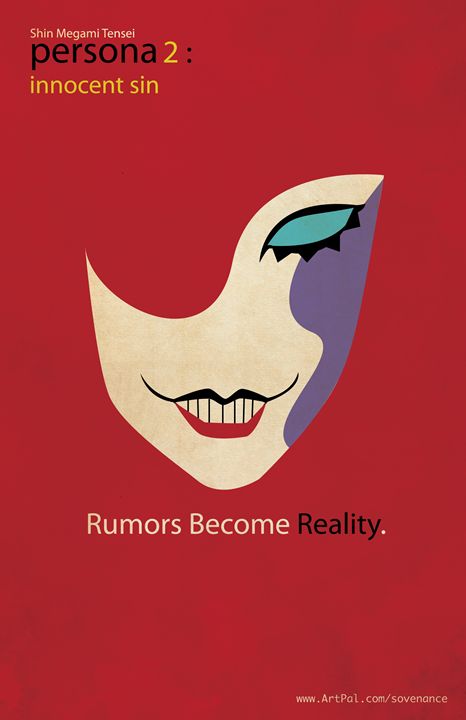 Persona 2 Innocent sin poster - SOVENANCE - Digital Art & AI ...