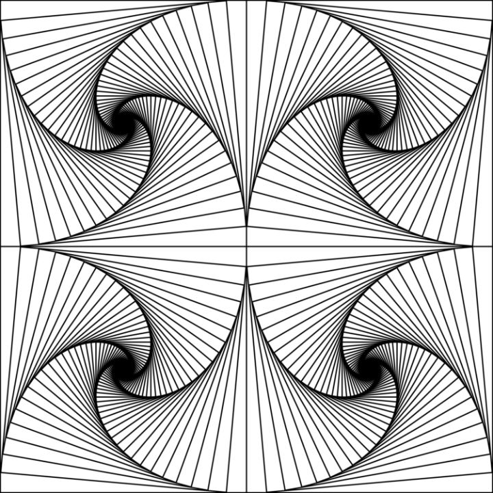 B&W Op art mixed Lines - DigitaPics - Drawings & Illustration, Abstract ...