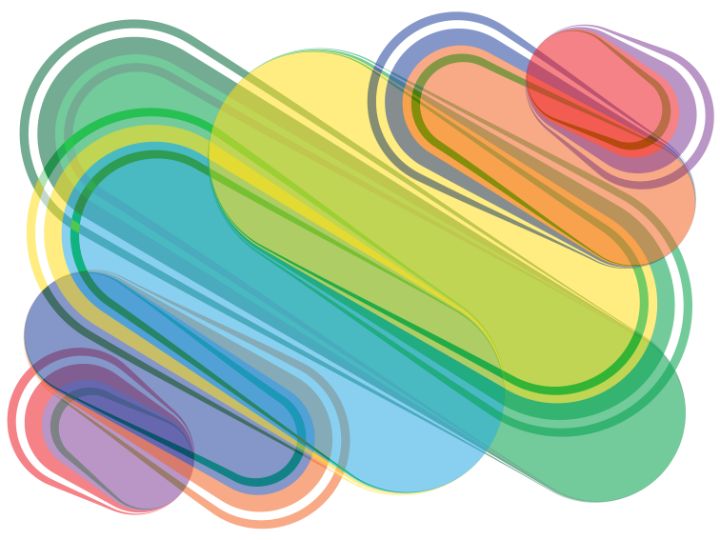 Colored mixed Oval Shapes White BG - DigitaPics - Drawings ...