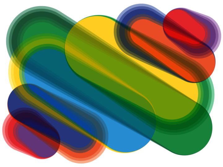 Colored mixed Oval Shapes White BG - DigitaPics - Drawings ...