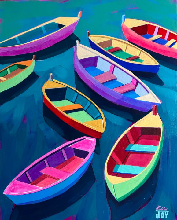 Boats - Lisa Joy's Fancy Faces - Paintings & Prints, Landscapes ...