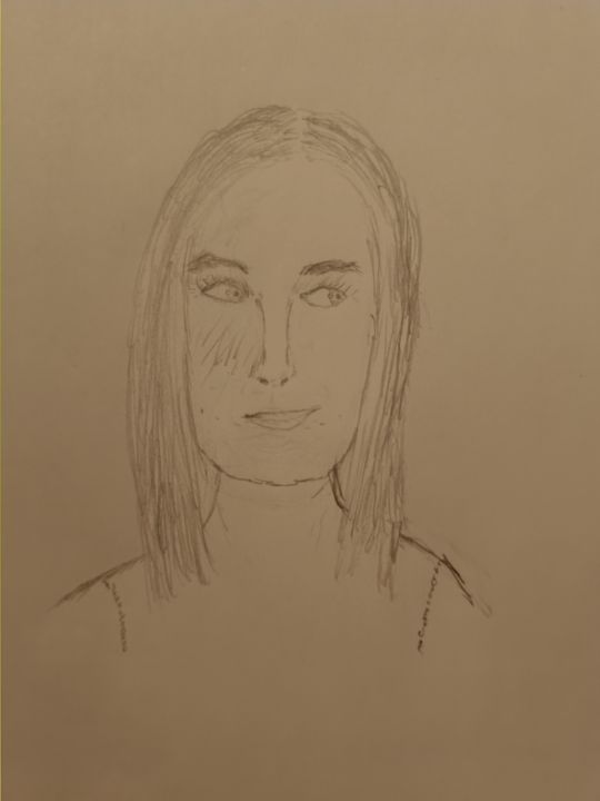 Young Woman by JM - Mulligan - Drawings & Illustration, People & Figures, Portraits, Female - ArtPal