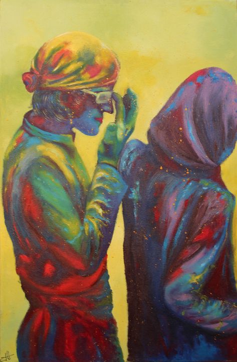 Love Colour - Janet Herr - Paintings & Prints, People & Figures, Other ...