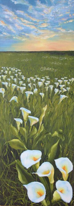 Spring Wild Lilies - Janet Herr - Paintings & Prints, Flowers, Plants ...